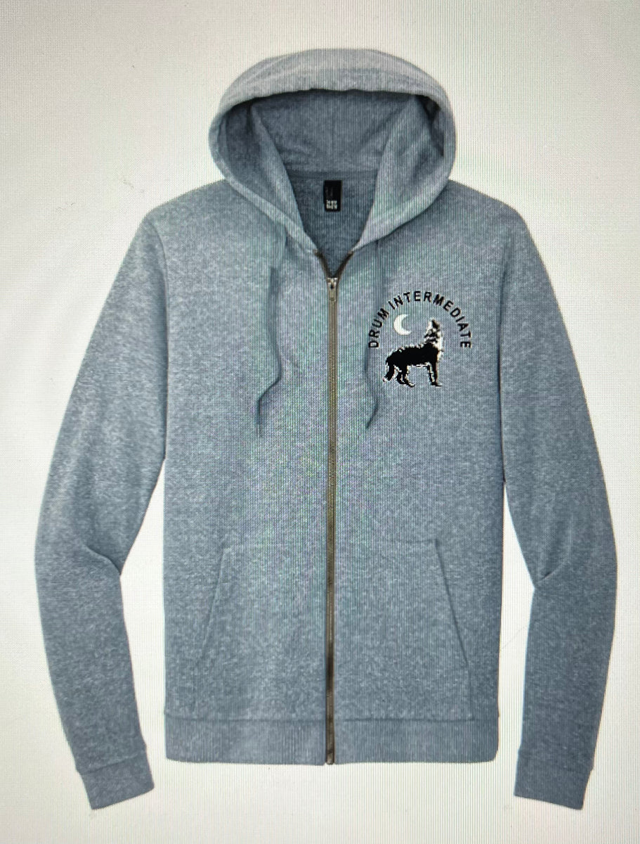 Drum Howling Wolf Fleece Hoody – Apparel By Bee